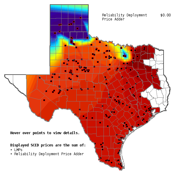 LMP Contour Map: Real-Time Market - Locational Marginal Pricing